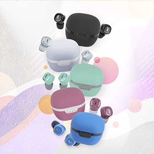 Altec Lansing NanoBuds 2.0 True Wireless Earbuds with Charging Case, TWS Waterproof Bluetooth Earphones with Touch Controls for Travel, Sports, Running, Working (Cool Grey)