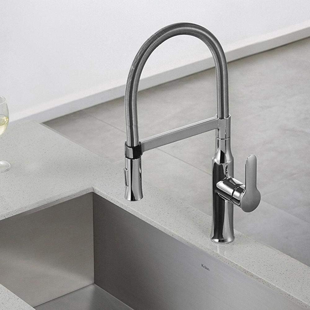 Sink Faucets, Kitchen Sink Faucet for Bar Farmhouse Commercial, Hot and Cold Water Kitchen Faucets, Chrome Basin Sink Square Taps Mixers