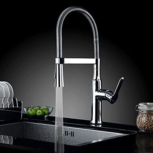 Sink Faucets, Kitchen Sink Faucet for Bar Farmhouse Commercial, Hot and Cold Water Kitchen Faucets, Chrome Basin Sink Square Taps Mixers