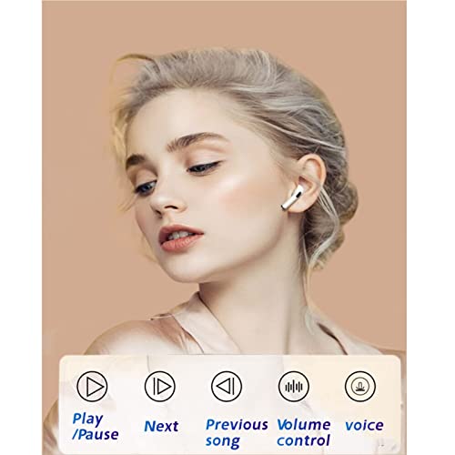 Bluetooth 5.3 Air Pro Wireless Earbuds, Bluetooth Headphones with Microphone,IPX7 Waterproof Touch in-Ear Sports Earbuds, 30H Playtime, Noise Cancelling Stereo Earphones for Sports and Work(2022)