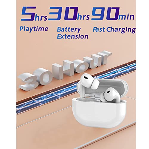 Bluetooth 5.3 Air Pro Wireless Earbuds, Bluetooth Headphones with Microphone,IPX7 Waterproof Touch in-Ear Sports Earbuds, 30H Playtime, Noise Cancelling Stereo Earphones for Sports and Work(2022)