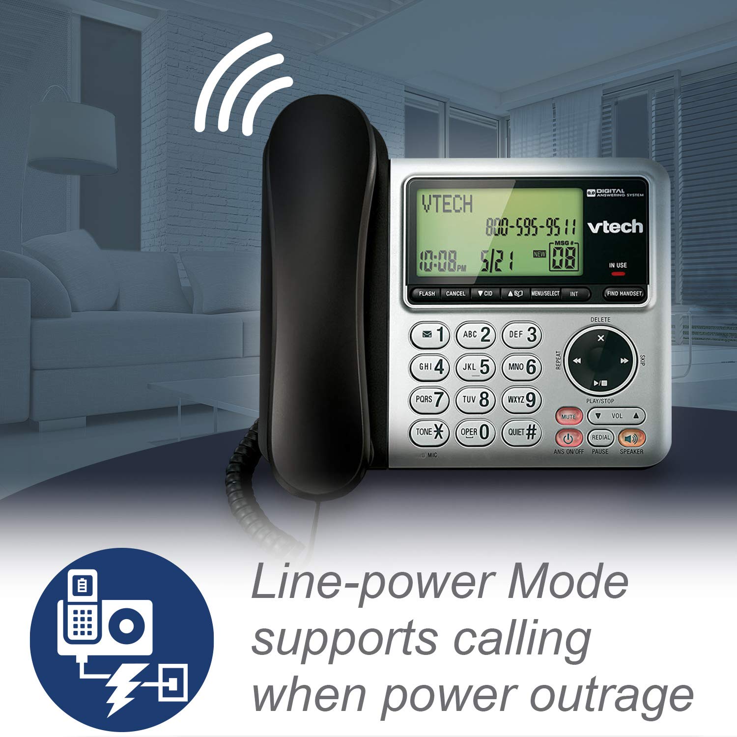 VTech CS6649-2 dect 6.0 2-Handset Landline Telephone