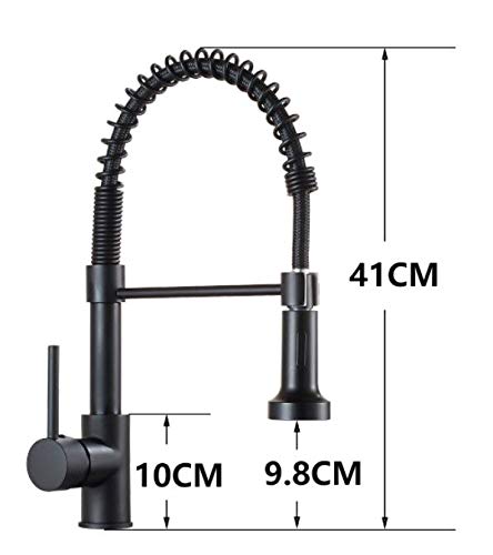Kitchen Sink Faucet for Bar Farmhouse Commercial, Spring Pull Out Kitchen Faucet, Brass Black and Nickel Pull Down Kitchen Sink Faucet, Luxury Hot & Cold Kitchen Mixer Tap (Color : Style 1 Gold)