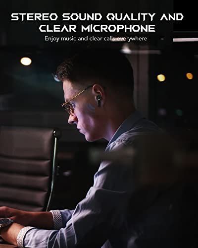 Black Shark Bluetooth Earbuds Wireless Earbuds with Emoji LED Light, Gaming Earbuds with 45ms Ultra Low Latency, Bluetooth 5.1, Music and Gaming Dual Modes, 24H Playtime, IPX5 Waterproof- Black