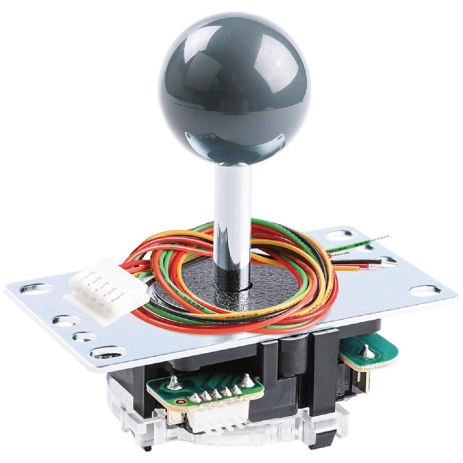 Sanwa JLF-TP-8YT Joystick + Sanwa 8 pcs OBSF-30 Push Button Bundle Kit Color : Gray - for Arcade Game 4 & 8 Way Adjustable, Compatible with Catz Mad SF4 Tournament Joystick S@NWA