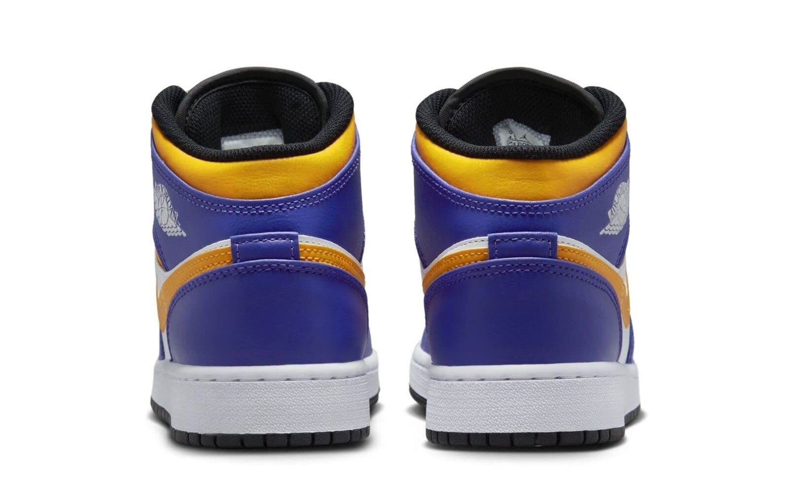 Nike Jordan Big Kid's 1 Mid Dark Concord/Taxi-White-Black (DQ8423 517) - 4
