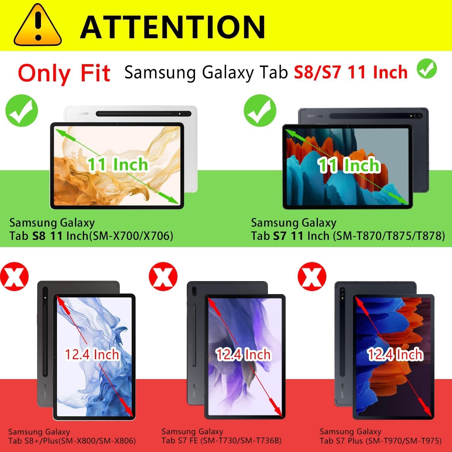 Case for Samsung Galaxy Tab S8 2022/Tab S7 2020 11 Inch (Model SM-X700/X706/T870/T875/T878), Smart Stand Back Cover Auto Wake/Sleep for Galaxy Tab S8 / S7,Colorful Mushrooms