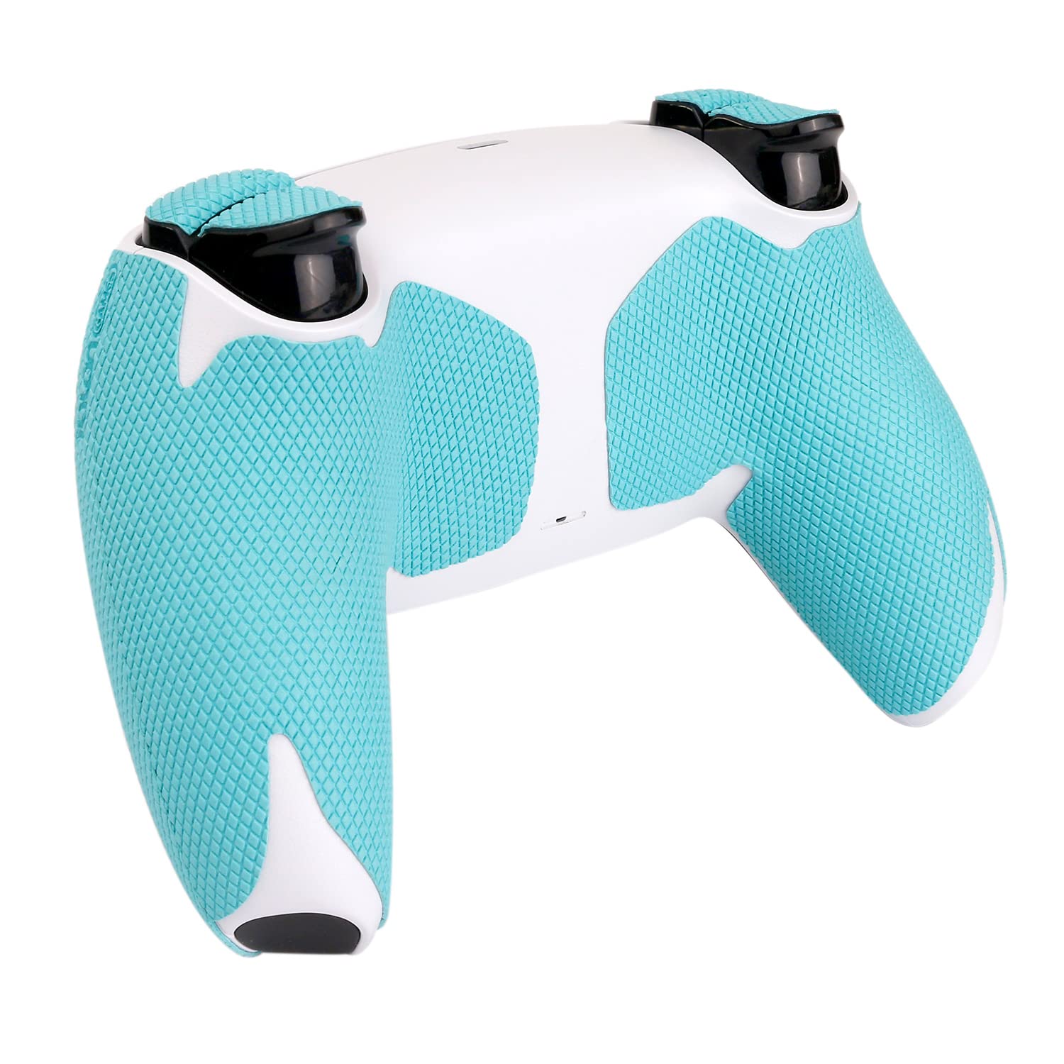 TALONGAMES Controller Grips Compatible with PlayStation 5 DualSense, Anti-Slip, Sweat-Absorbent, Textured Skin kit, for PS5 Controllers Handle Grips, Buttons, Triggers, D-pad (Pro Version - Blue)