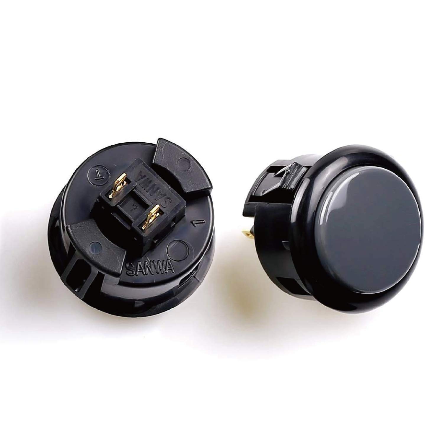 Sanwa JLF-TP-8YT Joystick + Sanwa 8 pcs OBSF-30 Push Button Bundle Kit Color : Gray - for Arcade Game 4 & 8 Way Adjustable, Compatible with Catz Mad SF4 Tournament Joystick S@NWA