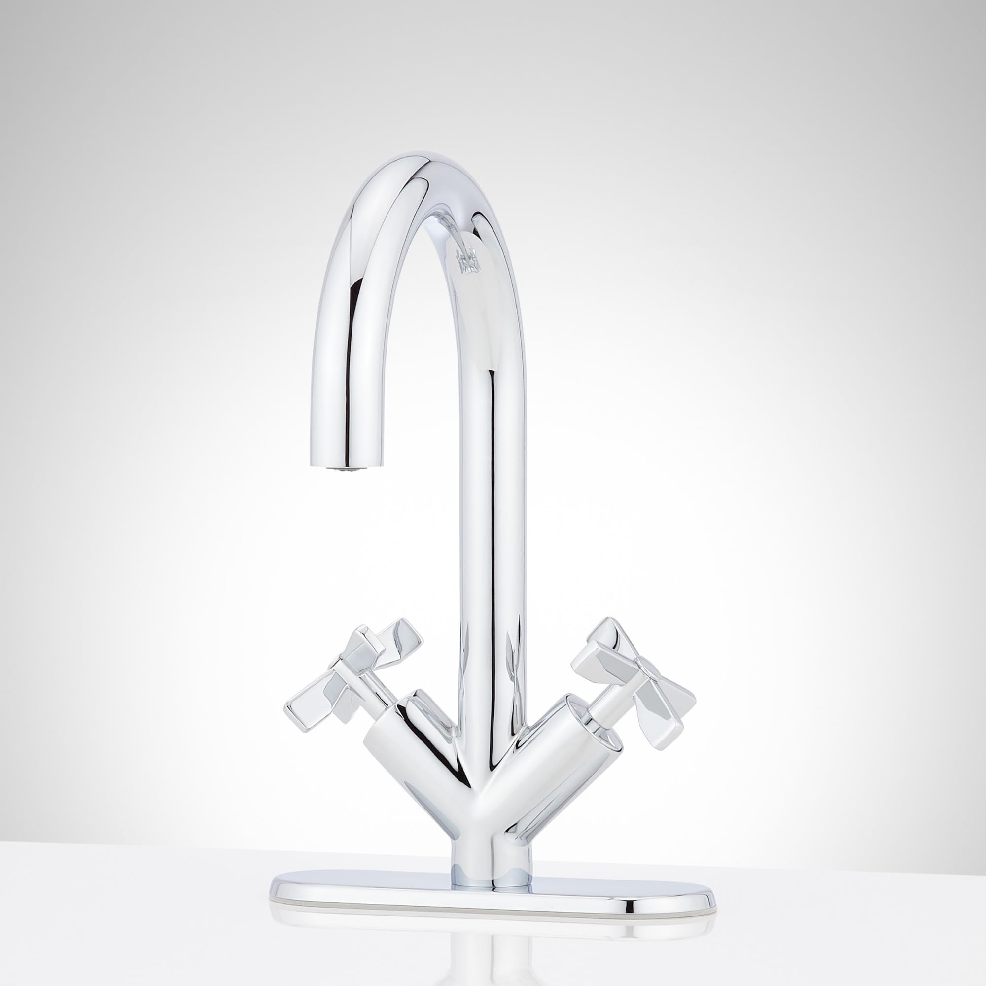 Signature Hardware 953796 Vassor 1.2 GPM Single Hole Bathroom Faucet with Pop-Up Drain Assembly - Matte Black