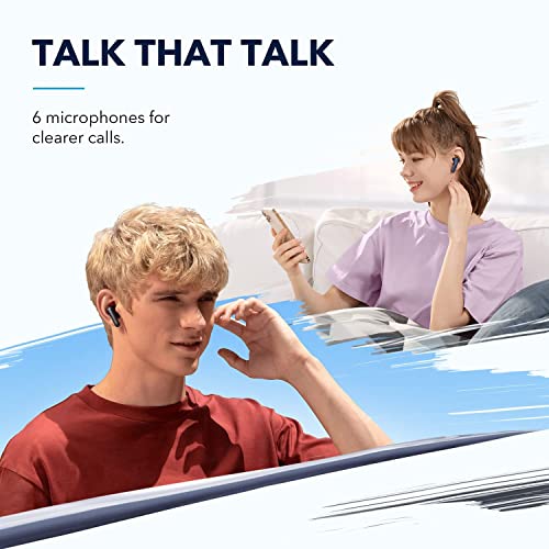 Soundcore by Anker Life P3 Noise Cancelling Earbuds, Ultra Long 50H Playtime, Fast Charging, Big Bass, Multi-Mode Noise Cancelling, AI-Enhanced Calls, Wireless Charging, App Control, Bluetooth 5.2