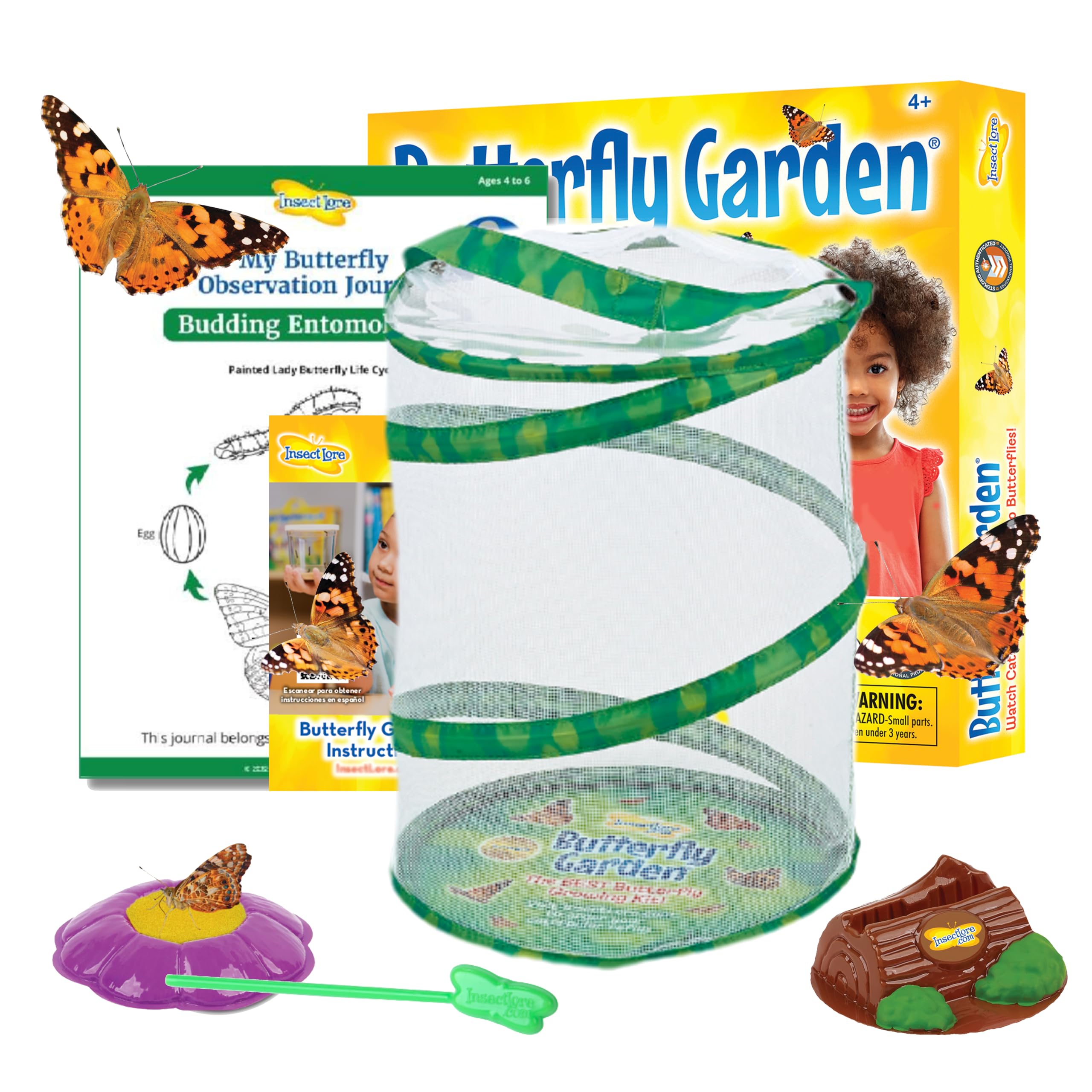 Insect Lore - Butterfly Growing Kit - With Voucher to Redeem Caterpillars Later