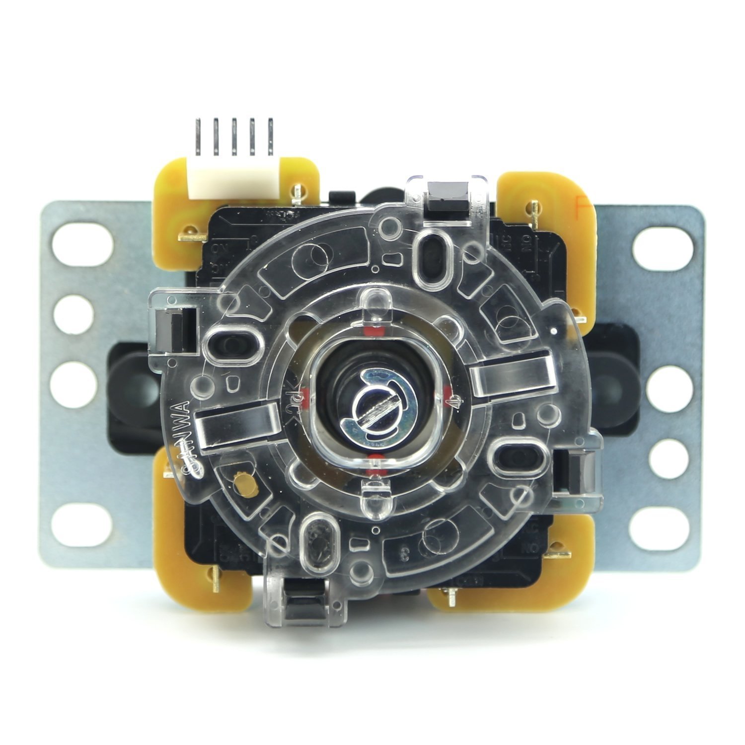 Sanwa JLF-TP-8YT Gray Ball Top Handle Arcade Joystick 4 & 8 Way Adjustable, Hori Fight Stick Repair Part (Mad Catz SF4 Tournament Joystick Compatible)