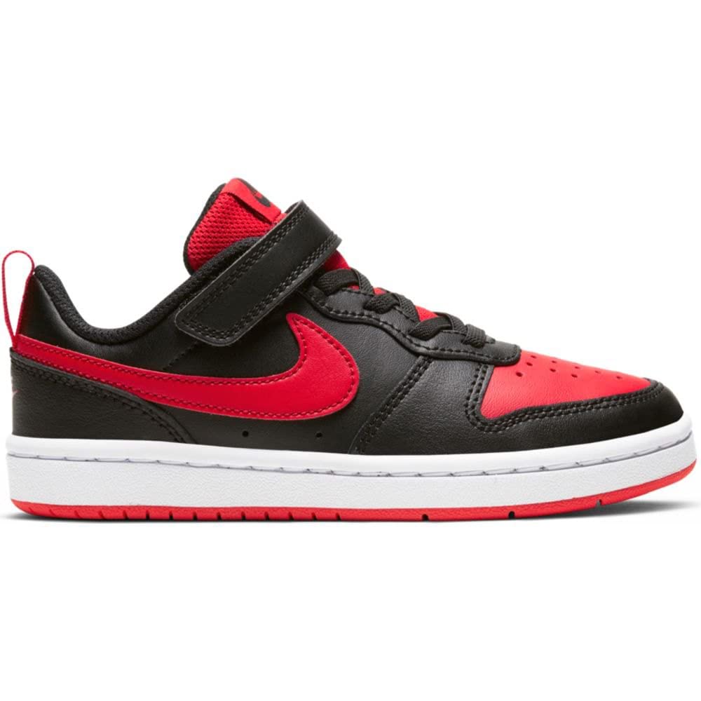Nike Court Borough Low 2 (Big Kid) Black/University Red/White