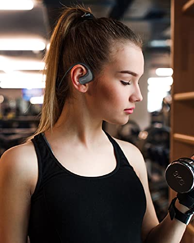 DACOM Bluetooth Headphones Wireless in-Ear Sport Earbuds with IPX7 Waterproof 20H Playtime Running Neckband Bluetooth Headphones Deep Bass Stereo for Workout Gym(Black)