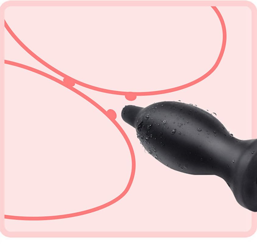 Manual Inflation Plus Shocking Silicone Suction Cup Realistic Classic Plug Double Headed Black and Adjustable The Silicone Plug Kit - XjmFj26-11