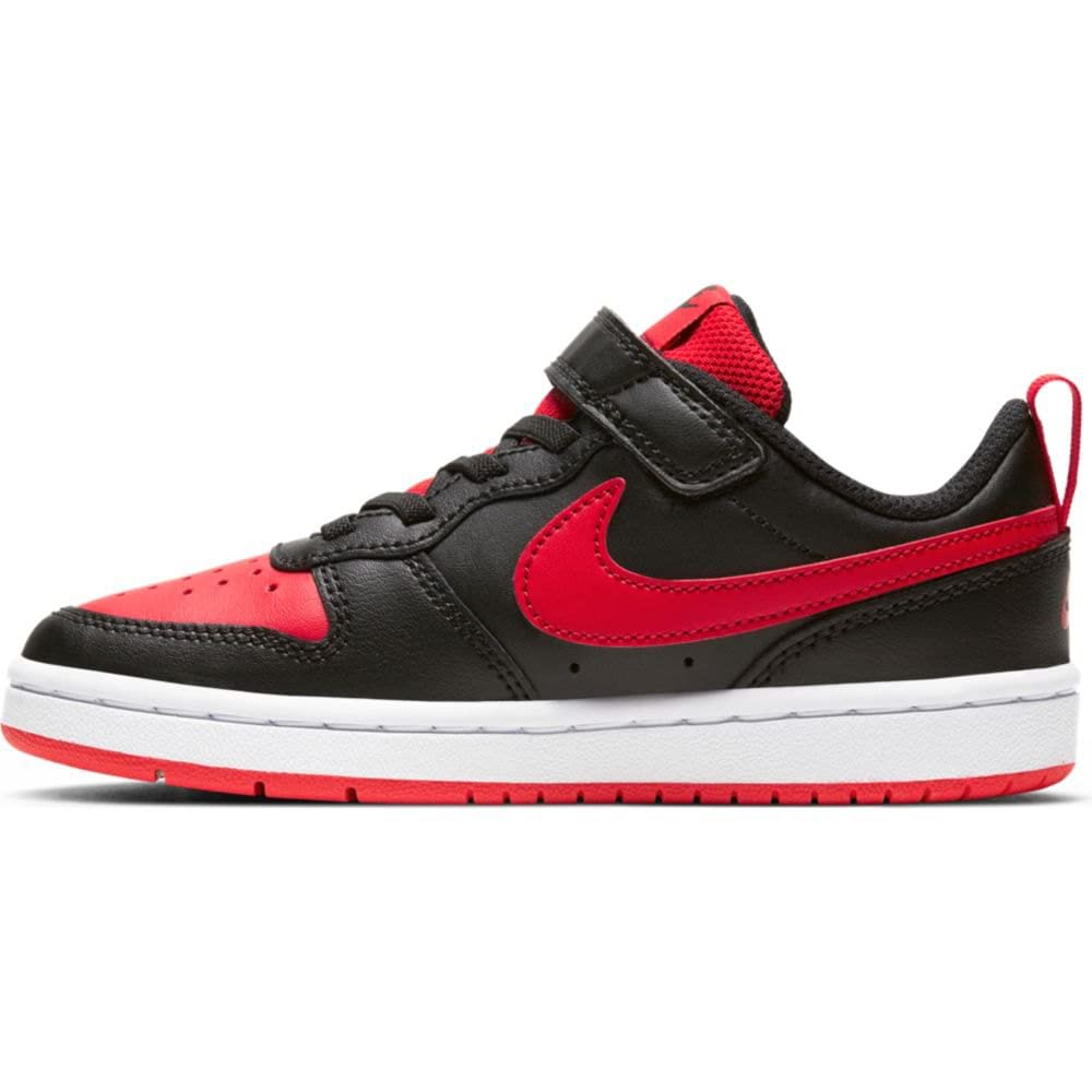 Nike Court Borough Low 2 (Big Kid) Black/University Red/White