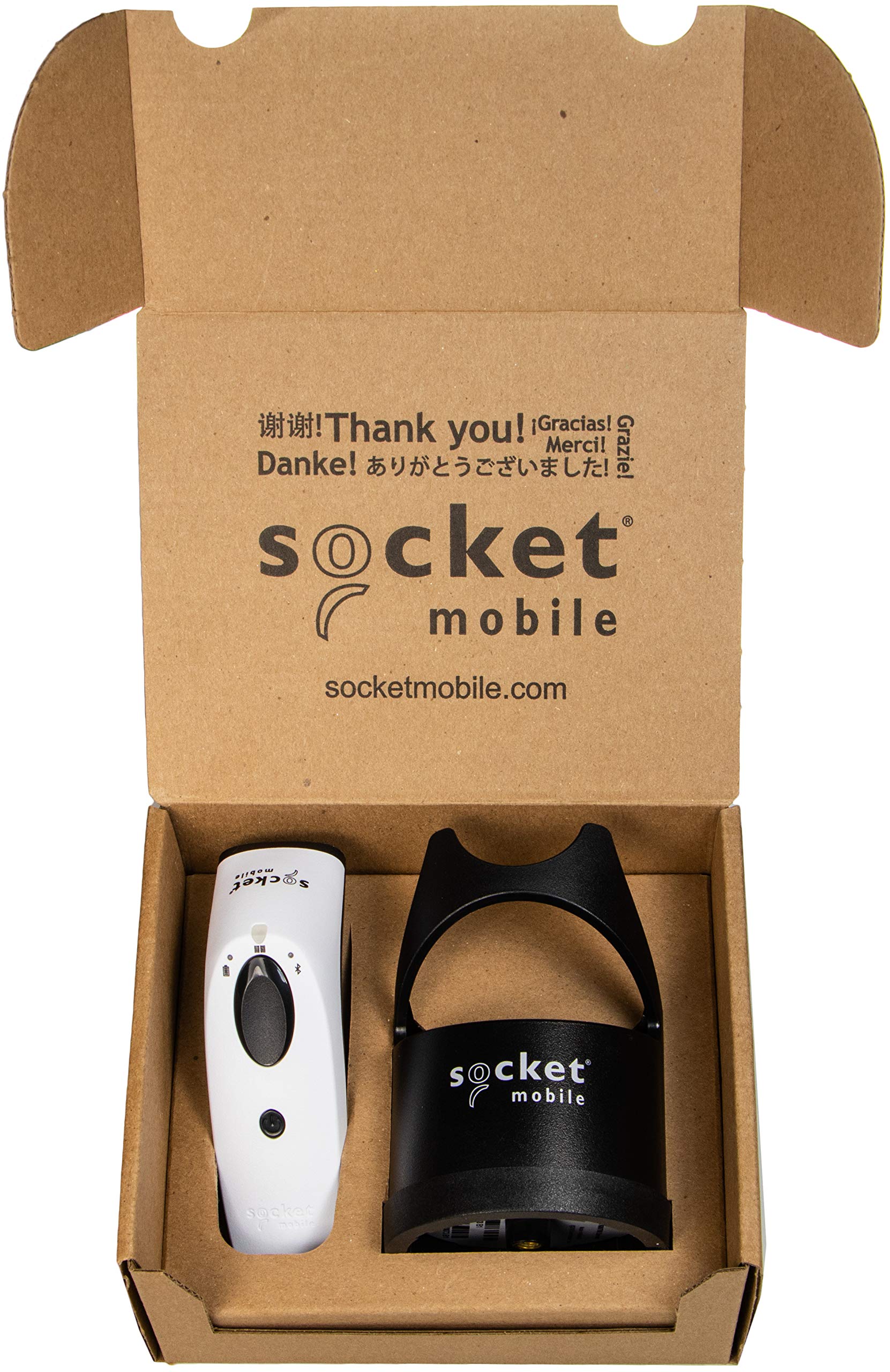 SOCKET Scan S700, 1D Barcode Scanner, White & Charging Dock (CX3464-1932)