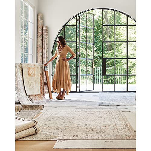 Livabliss x Becki Owens Solana Global Area Rug, 6'7" x 9', Taupe/Cream, (7' x 9')