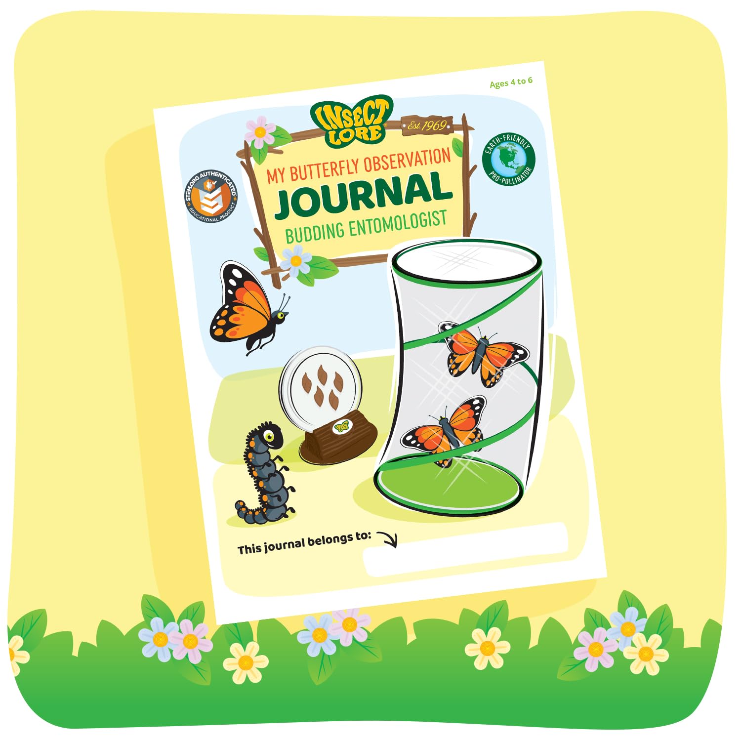 Insect Lore - Butterfly Growing Kit - With Voucher to Redeem Caterpillars Later