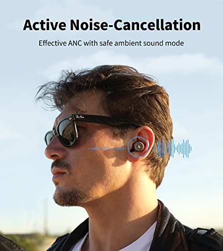 Edifier W240TN Active Noise Cancellation Earbuds with Bluetooth V5.3 - True Wireless Earbuds with Dual Dynamic Drivers - Fast Charging - Custom EQ - Physical Button and App Control - Black