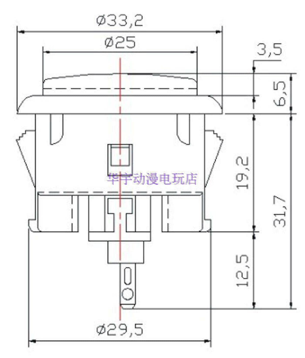DAGIJIRD Arcade OSBF-30 30MM Japan Joysticks Push Button Replacement for Arcade Joystick Games Console for Sanwa Button Replacement Fightsticks