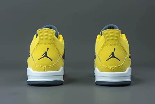 Nike Little Kid Jordan 4 Retro Lightning Tour Yellow/Dark Blue Grey (BQ7669 700) - 12.5 Multicolor 12.5 Little Kid
