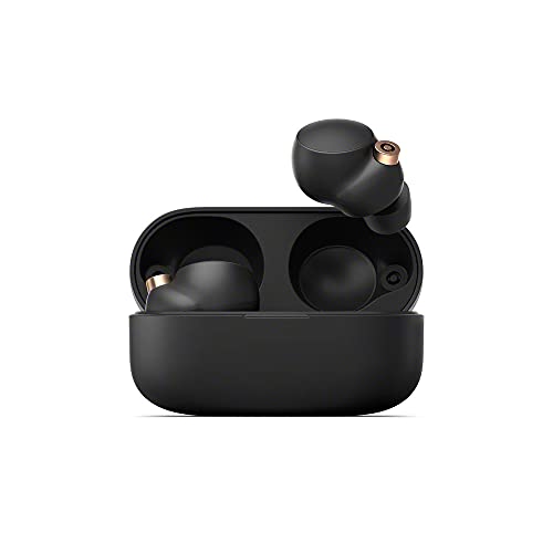 Sony WF-1000XM4 Industry Leading Noise Canceling Truly Wireless Earbud Headphones with Alexa Built-in, Black WF1000XM4/B with Charging Case Bundle with Deco Gear Portable Charger
