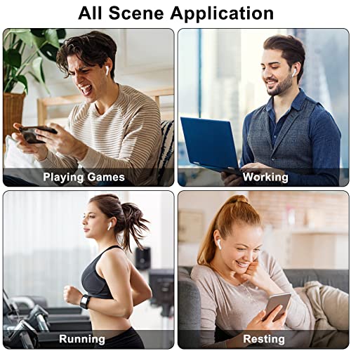 GOALSEN J-Series J05 HiFi Stereo Bluetooth Earbuds β Built-in 3 Sound Modes Touch Control Switch, HD Calls, Automatic Connection Dual Bluetooth Wireless Headphones Each Independent Use - White