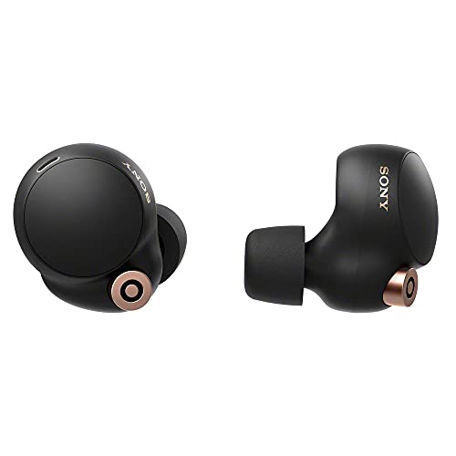 Sony WF-1000XM4 Industry Leading Noise Canceling Truly Wireless Earbud Headphones with Alexa Built-in, Black WF1000XM4/B with Charging Case Bundle with Deco Gear Portable Charger