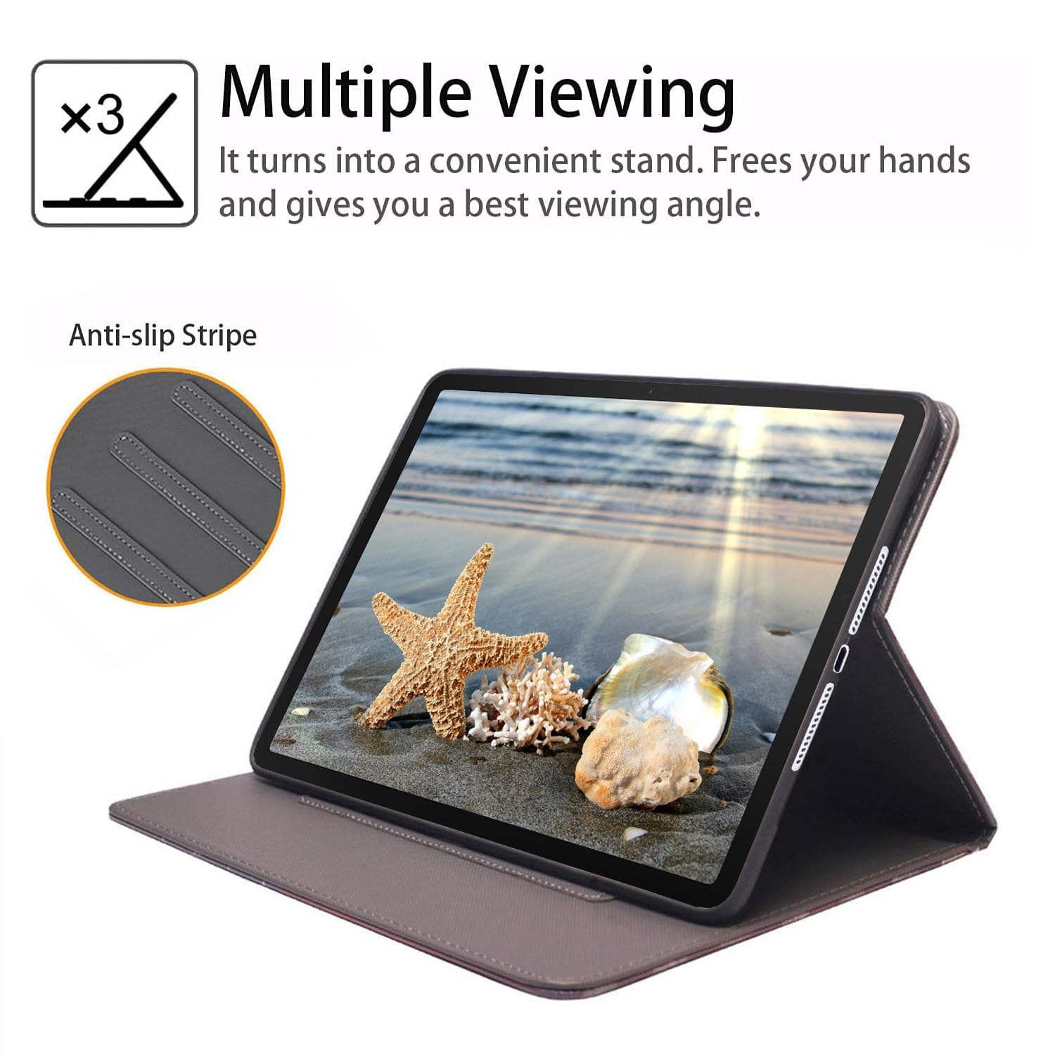 BXIKEOPIU Case for Samsung Galaxy Tab S8 2022 & S7 2020 11 Inch (SM-X700/X706/T870/T875/T878), Slim PU Leather Stand Folio Cover with Auto Sleep Wake, Dinosaur