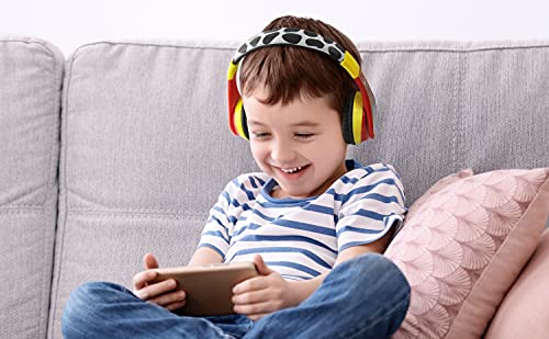 eKids Paw Patrol Kids Bluetooth Headphones, Wireless Headphones with Microphone Includes Aux Cord, Volume Reduced Kids Foldable Headphones for School, Home, or Travel