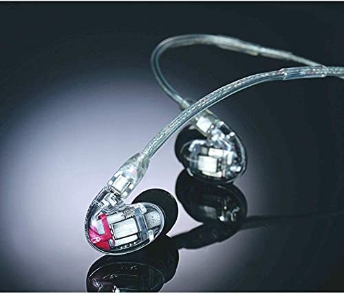 Shure SE846 PRO Wired Earbuds - Professional Sound Isolating Earphones, Four High Definition MicroDrivers and True Subwoofer, Secure In-Ear Fit, Detachable Cable, Durable Quality - Clear (SE846-CL)
