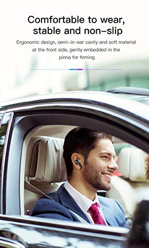 Wireless Earbuds Bluetooth Headphones with USB-C Quick Charging Case in Ear Headset IP6 Waterproof LCD Display Premium Sound Deep Bass Ear Buds Sweat Resistant Earphones for Sports/Working (Black)