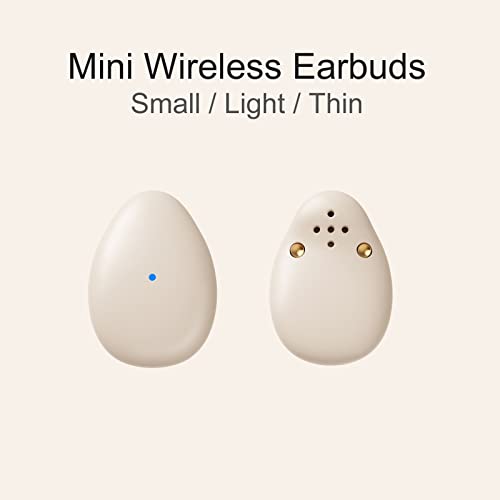 eleror Sleep Earbuds Z1, Invisible Wireless Bluetooth Earbuds for Small Ears, Small Ear Buds Headphones,Mini Earphones Light Weight for Comfort Fit (Nude)