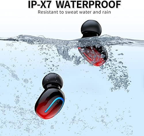 zivsivc Wireless Ear Buds, Bluetooth 5.1 in-Ear Earphone,IPX7 Waterproof Headphones,Ear Buds Wireless Bluetooth Earbuds,Noise Cancelling Earbuds,100Hrs Playtime with Charging Case for iPhone Android