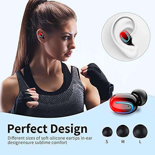 zivsivc Wireless Ear Buds, Bluetooth 5.1 in-Ear Earphone,IPX7 Waterproof Headphones,Ear Buds Wireless Bluetooth Earbuds,Noise Cancelling Earbuds,100Hrs Playtime with Charging Case for iPhone Android