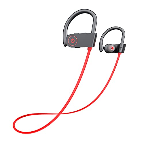 Boean Bluetooth Headphones Wireless Earbuds Bluetooth 5.3 Running Headphones IPX7 Waterproof Earphones with 15 Hrs Playtime Stereo Sound Isolation Headsets for Workout Gym