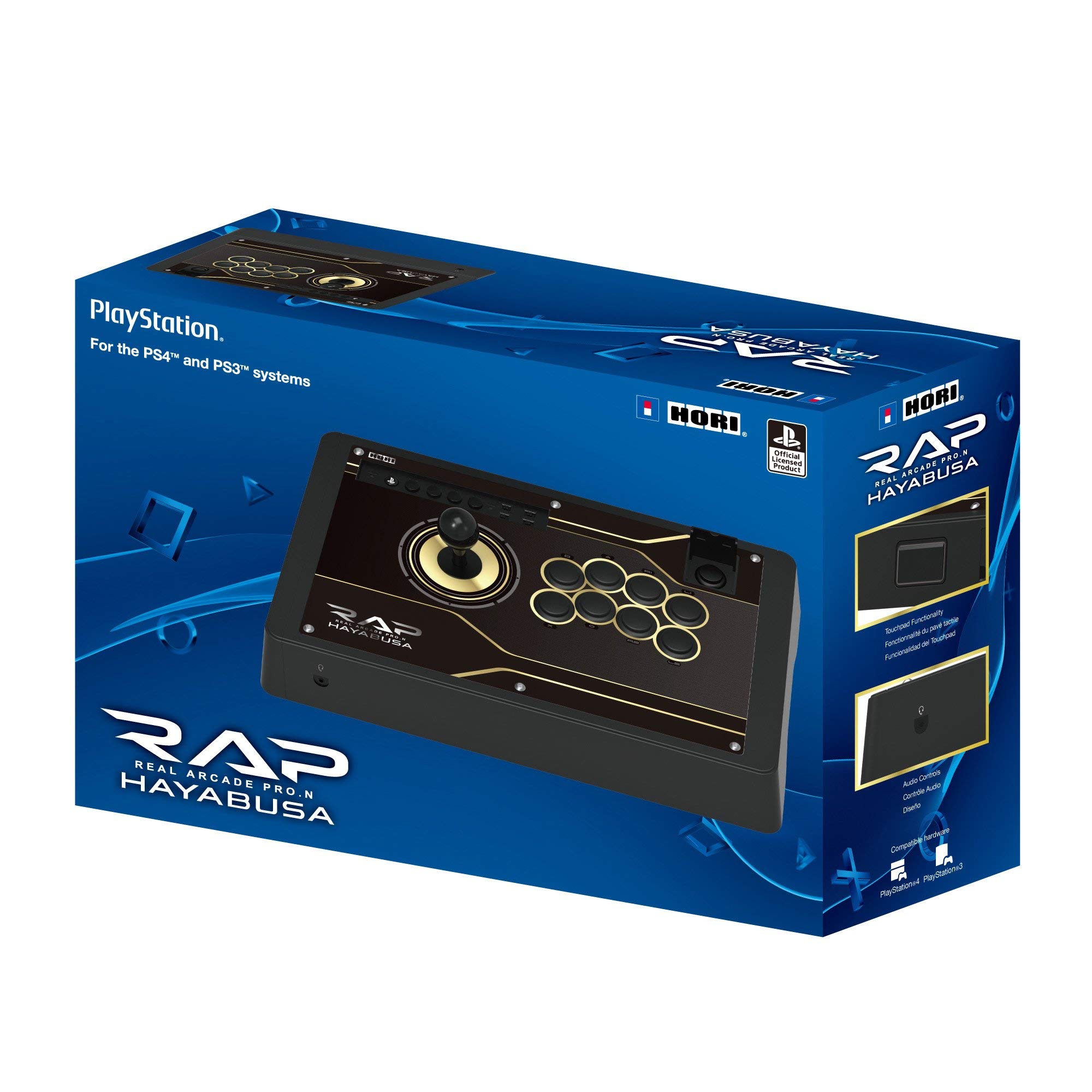 HORI Real Arcade Pro N Hayabusa Arcade Fight Stick for PlayStation 4, PlayStation 3, and PC Officially Licensed by Sony - PlayStation 4 (Renewed)