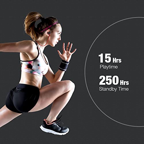 Boean Bluetooth Headphones Wireless Earbuds Bluetooth 5.3 Running Headphones IPX7 Waterproof Earphones with 15 Hrs Playtime Stereo Sound Isolation Headsets for Workout Gym