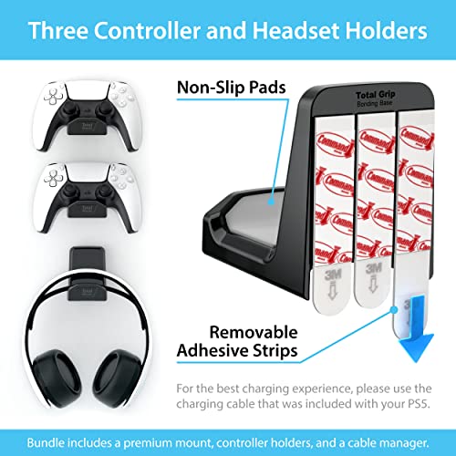 TotalMount Original Mount and Three Controller Holders (Not Compatible with PS5 Slim)