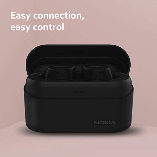 Nokia Power Earbuds | True Wireless with Charging Case | Up to 150 Hours of Play | Waterproof | Universal Bluetooth 5.0 Compatibility with Built-in Mic | Crystal-Clear Sound with Enhanced Bass