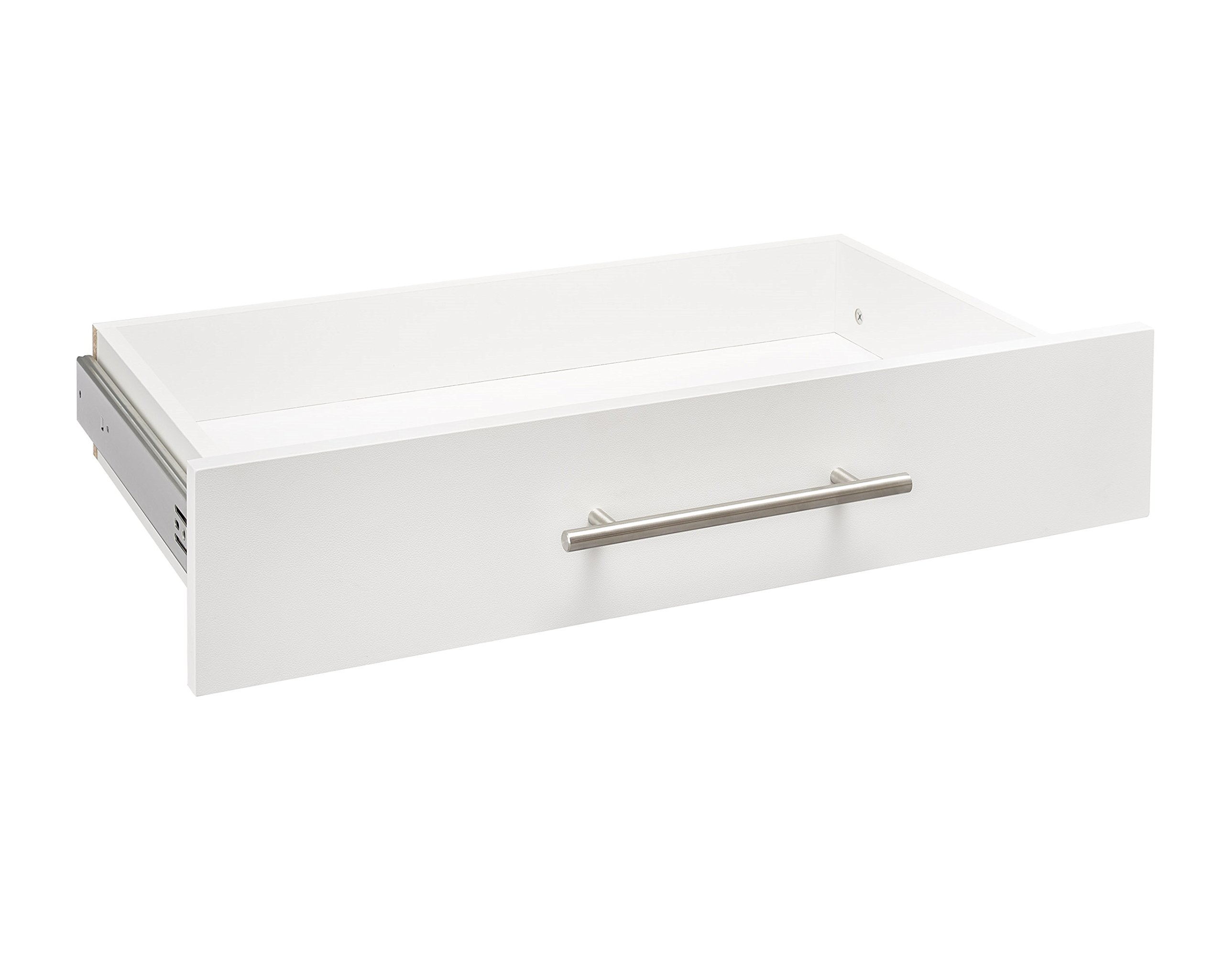 ClosetMaid 1937140 SuiteSymphony Modern 25-Inch Closet Organizer with Shelves and 4-Drawers, Pure White