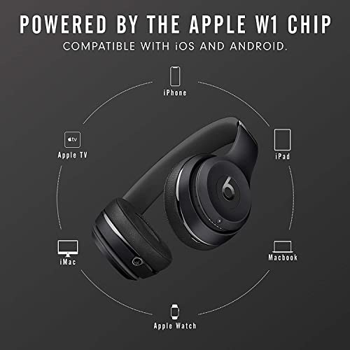 Beats_by_dre Beats Solo3 Wireless On-Ear - Class 1 Bluetooth Headphones with Bonus Cleaning Cloth, Built-in Microphone - Black