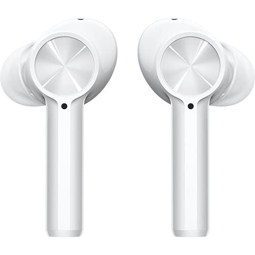 OnePlus Buds Z - True Wireless in-Ear Earbuds with Charging Case, White – Fast Charging, Deep Bass, Comfortable and Lightweight, IP55,Glossy White