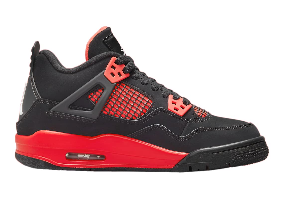 Jordan Youth Air 4 Retro GS 408452 016 Red Thunder - Size 4.5Y