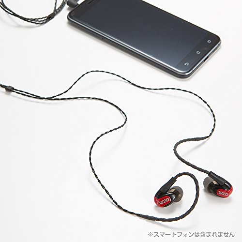 Westone Audio W20 Dual-Driver True-Fit Earphones with MMCX Audio Cable and 3 Button MFi Cable with Microphone, Black