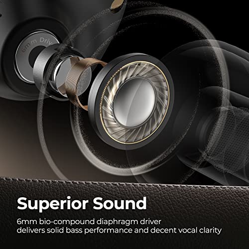 SoundPEATS Free2 classic Wireless Earbuds Bluetooth V5.1 Headphones with 30Hrs Playtime in-Ear Wireless Earphones, Built-in Mic for Clear Calls, Touch Control, Single/Twin Mode, Immersive Stereo Sound