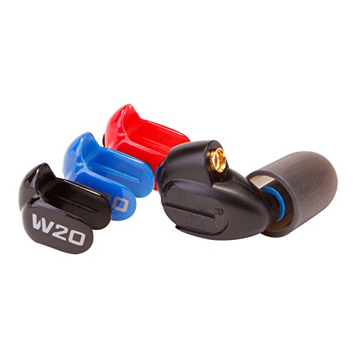Westone Audio W20 Dual-Driver True-Fit Earphones with MMCX Audio Cable and 3 Button MFi Cable with Microphone, Black