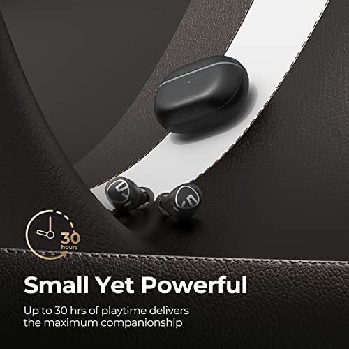 SoundPEATS Free2 classic Wireless Earbuds Bluetooth V5.1 Headphones with 30Hrs Playtime in-Ear Wireless Earphones, Built-in Mic for Clear Calls, Touch Control, Single/Twin Mode, Immersive Stereo Sound